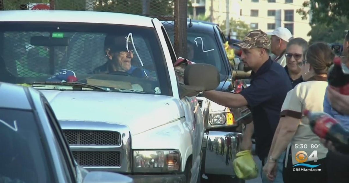 CAMACOL food basket giveaway helped hundreds of families in need - CBS ...
