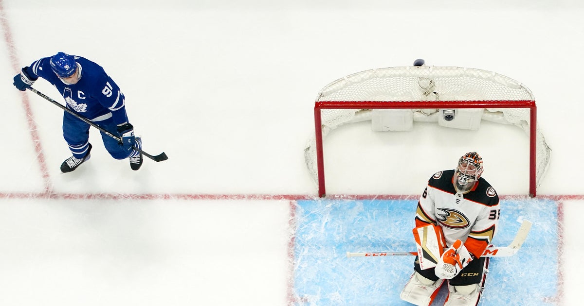 Samsonov, Maple Leafs blank last-place Ducks 7-0 - CBS Los Angeles
