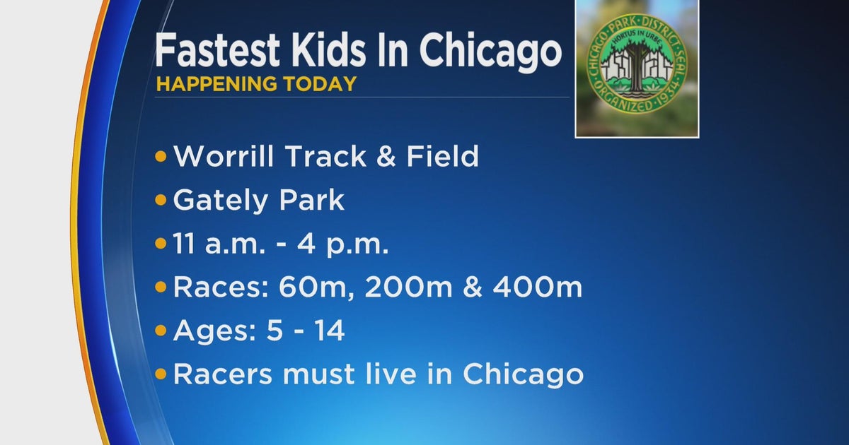 Fastest Kids in Chicago competition happening Saturday - CBS Chicago