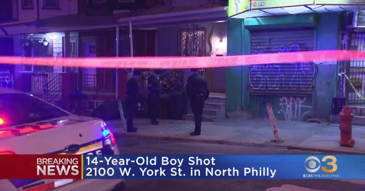 14-year-old boy shot in North Philadelphia - CBS Philadelphia