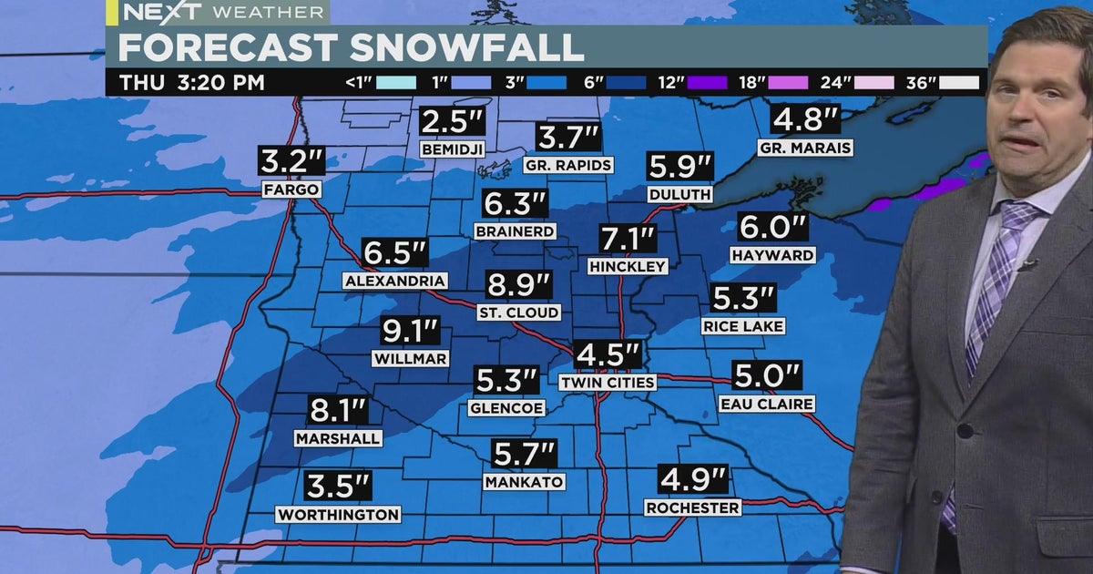 NEXT Weather: 9 a.m. weather report - CBS Minnesota