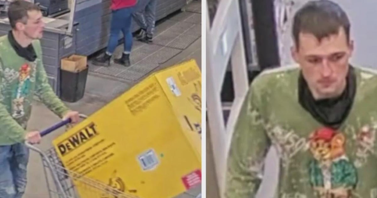Man in holiday sweater steals saw from NJ Lowe's store: police - CBS ...