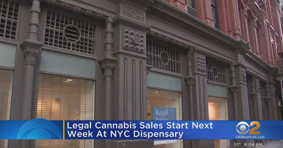 Legal cannabis sales start next week at NYC dispensary - CBS New York