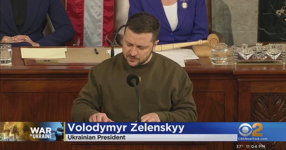 Ukrainian president gives historic speech before Congress - CBS New York