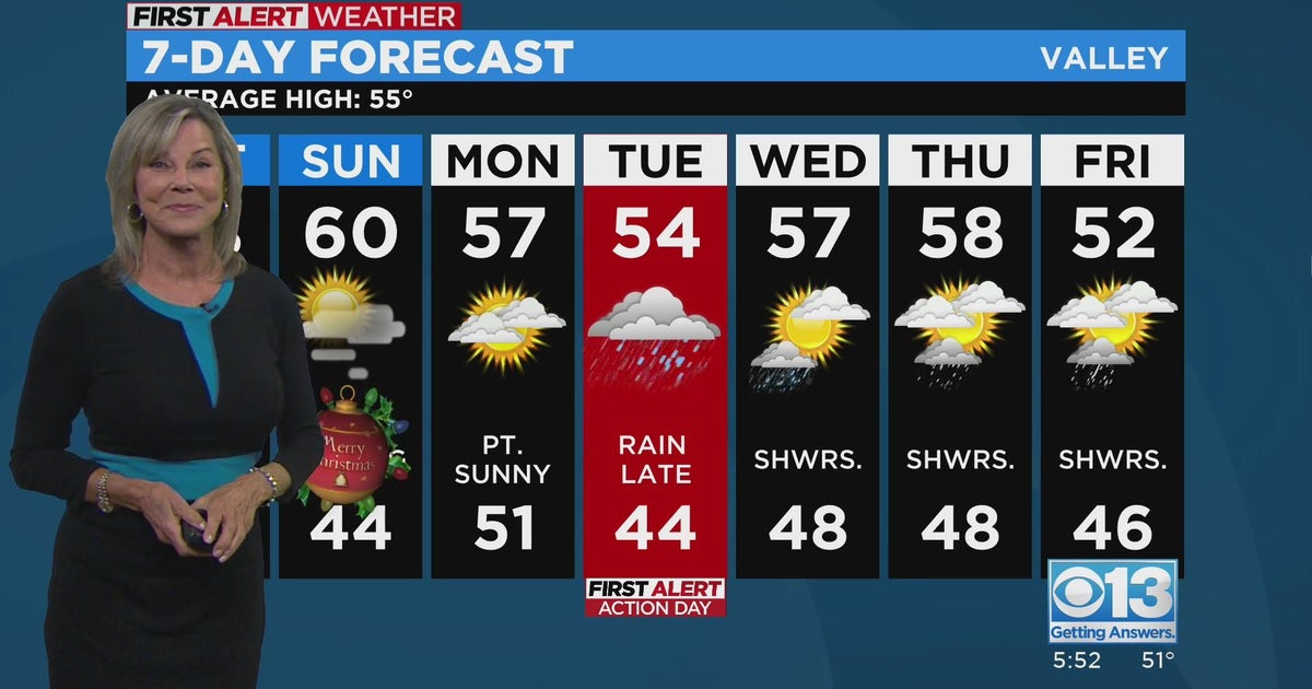 Sacramento evening weather forecast: Dec. 23, 2022 - CBS Sacramento