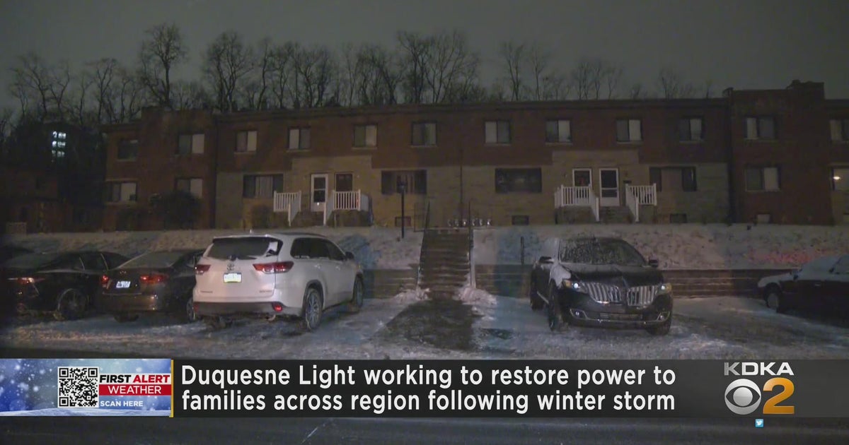Duquesne Light working to restore power after winter storm - CBS Pittsburgh