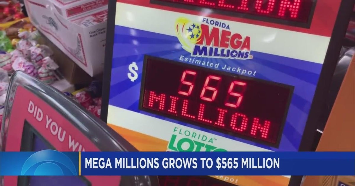 Mega Millions jackpt at $565,000,000 for Tuesday drawing - CBS Miami