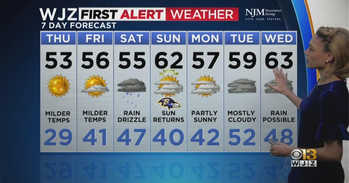 Meteorologist Abigail Degler has your Wednesday evening forecast - CBS Baltimore