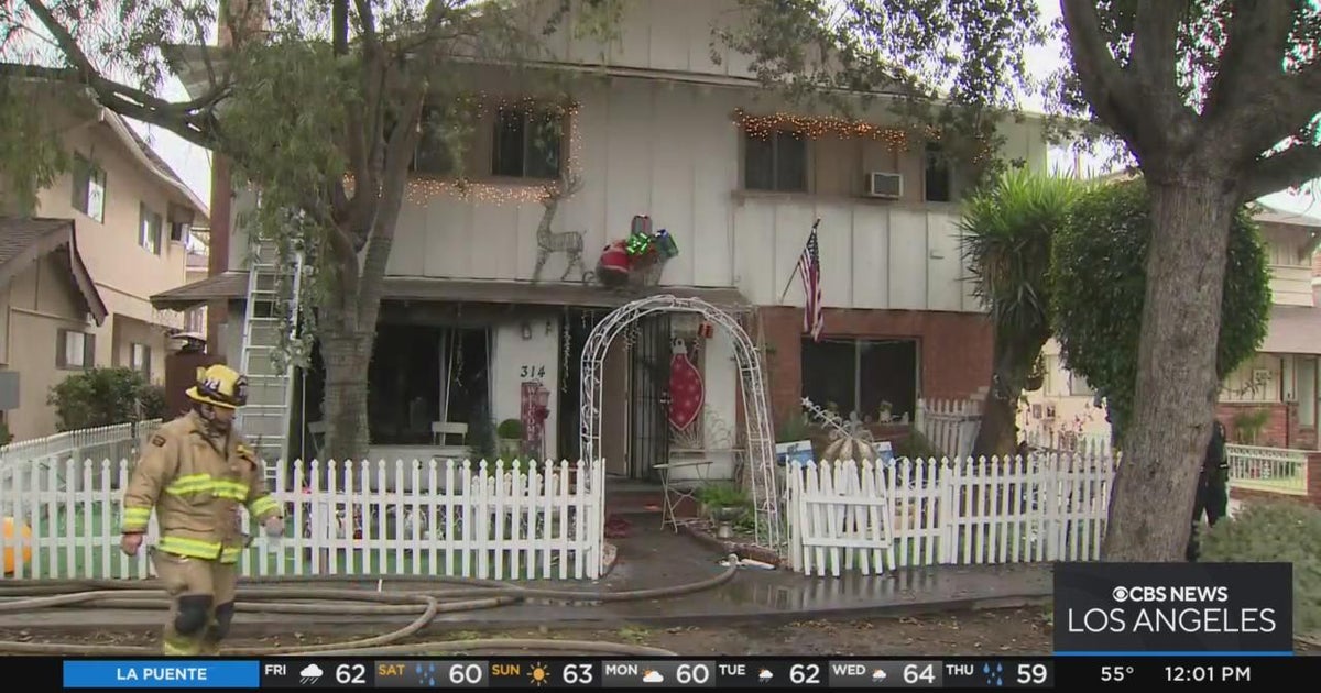 Multiple people injured in Alhambra apartment fire - CBS Los Angeles