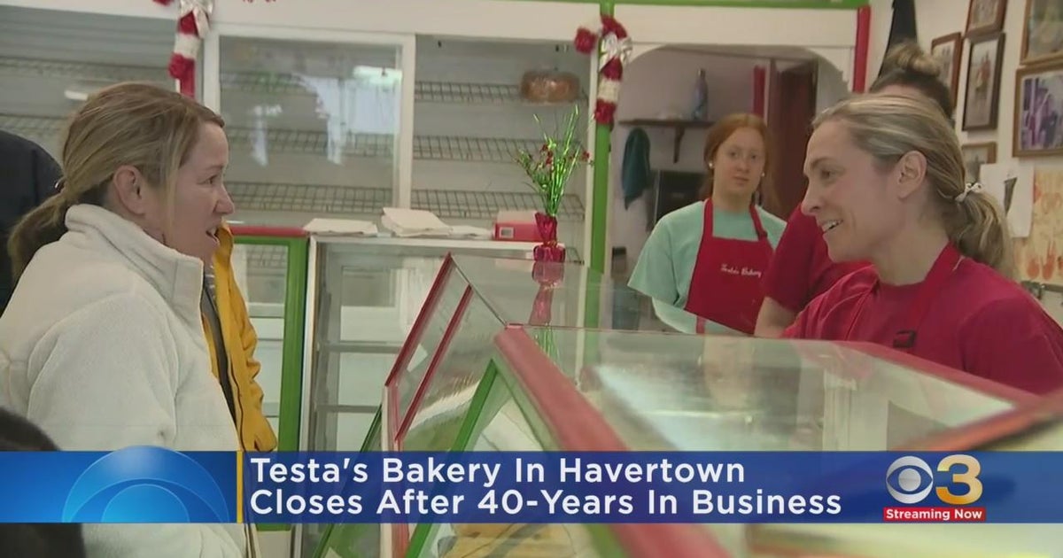 Testa's Bakery in Havertown closes after 40 years in business - CBS ...