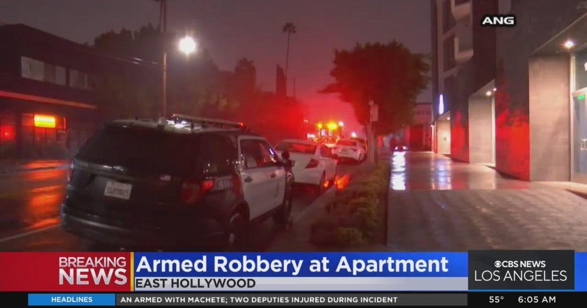 4 East Hollywood armed robbery suspects at large: LAPD - CBS Los Angeles