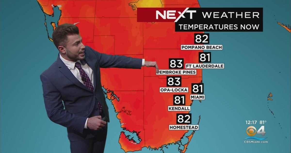 NEXT Weather forecast for Wednesday 1/4/2023 12PM - CBS Miami