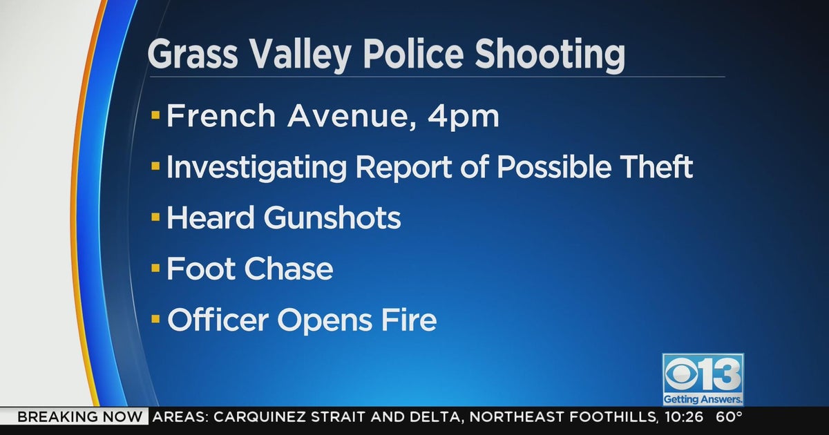 Grass Valley police shoot suspect during a chase - CBS Sacramento