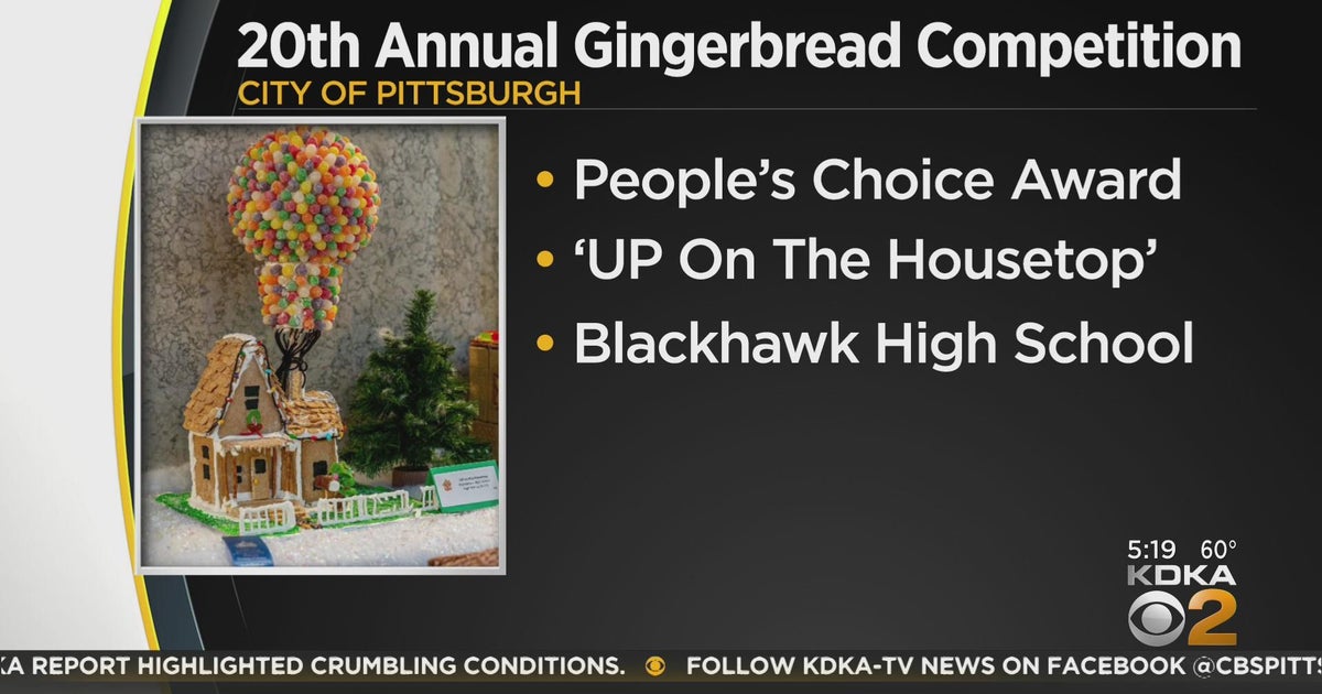 Gingerbread version of house from 'Up' wins city's annual competition - CBS Pittsburgh