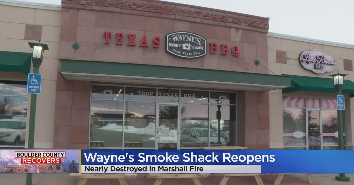 Wayne's Smoke Shack reopens in Superior after Marshall Fire - CBS Colorado