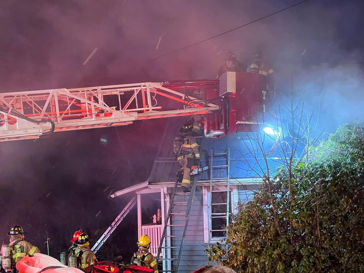 Firefighters called to battle fire in Slippery Rock - CBS Pittsburgh