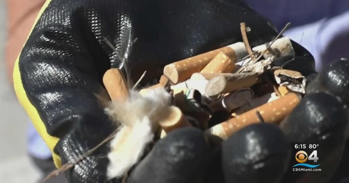 How is the ban on cigarette smoking going in Miami Beach? - CBS Miami