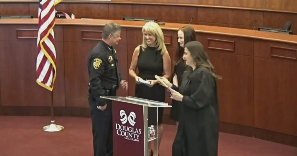 Douglas County's new sheriff sworn in - CBS Colorado
