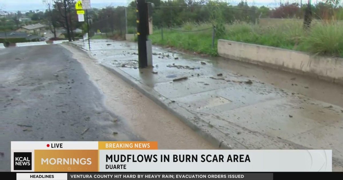 Fish Fire burn scar area mudflow alert to be lifted tonight - CBS Los ...
