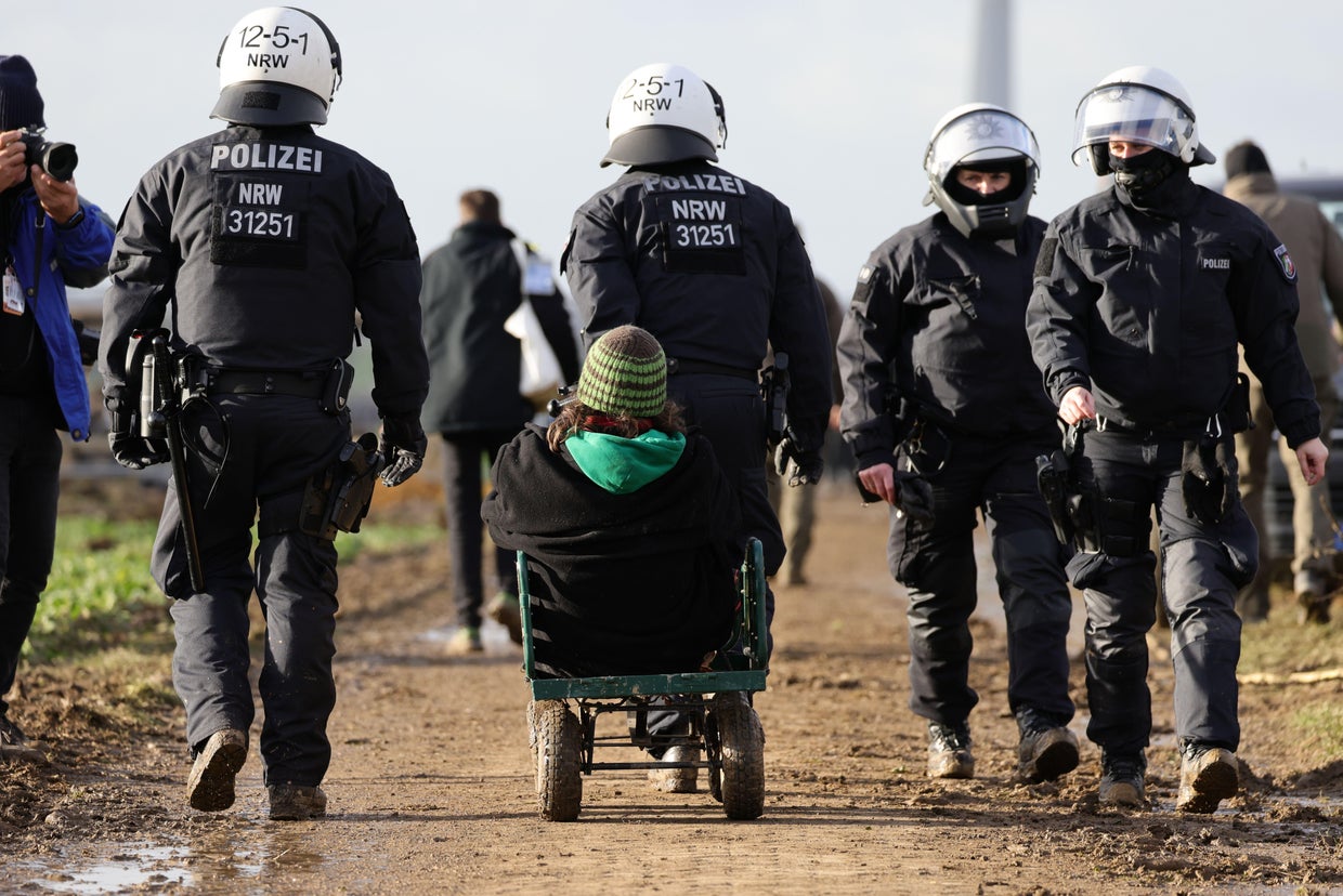 Greta Thunberg to join climate activists facing off with German police ...