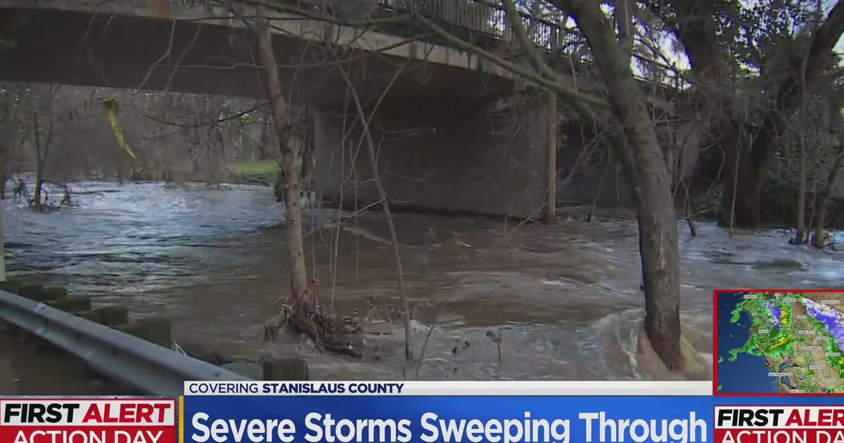 Heavy rain and strong winds rip through Northern California - CBS ...