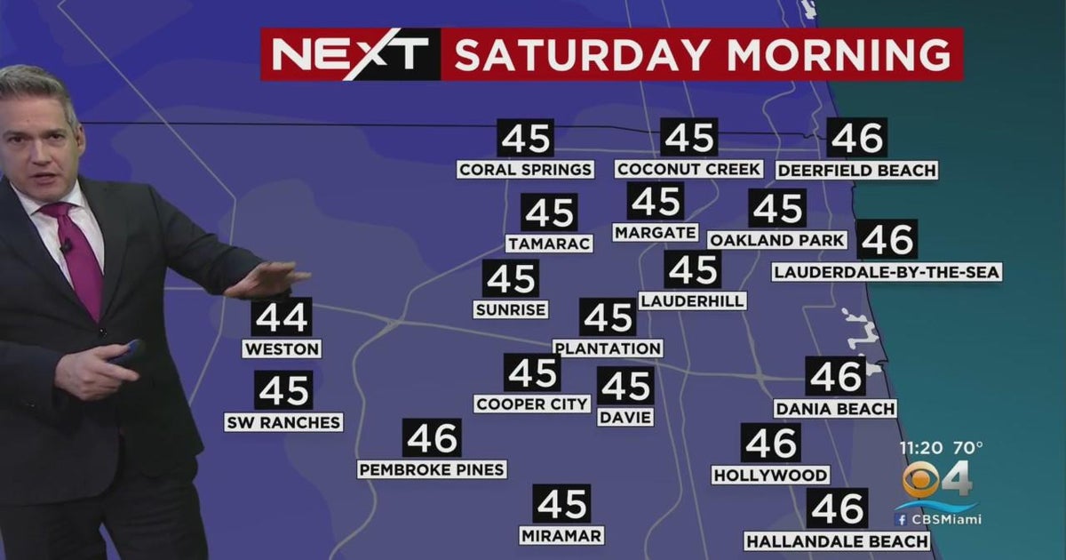 NEXT Weather forecast for 1/11/23 11PM - CBS Miami