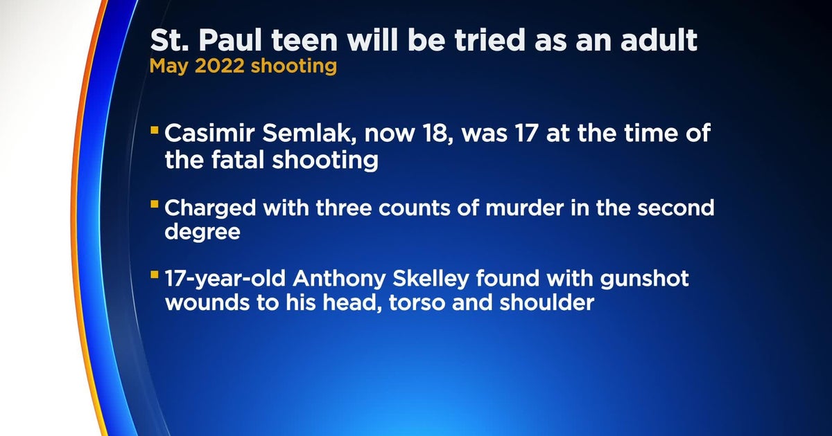 St. Paul teen charged in fatal shooting of Anthony Skelley will be ...