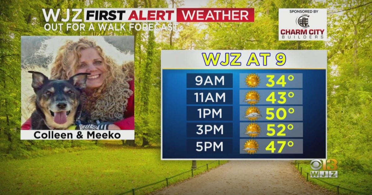 Meteorologist Tim Williams has your Monday morning weather - CBS Baltimore