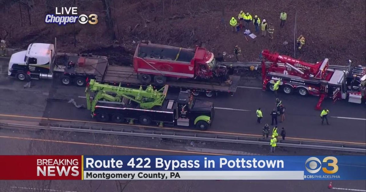 Breaking: Route 422 bypass in Pottstown closed - CBS Philadelphia