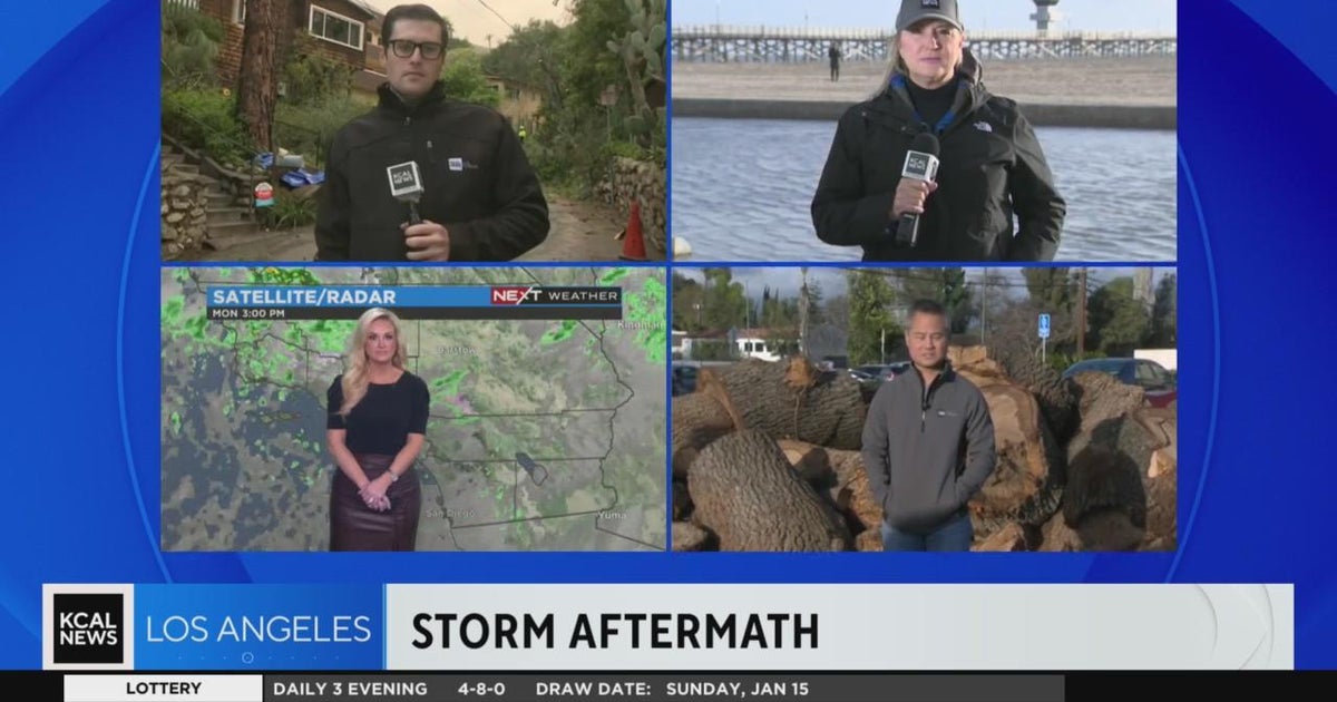 Relentless rain causes widespread damage in San Fernando Valley - CBS ...