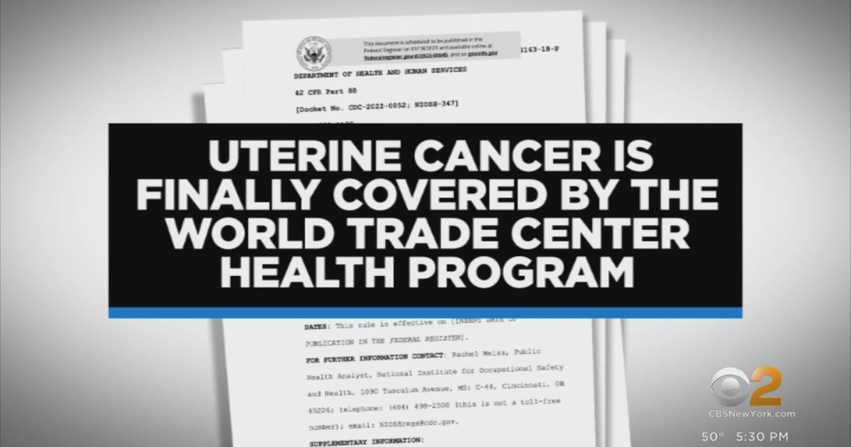 World Trade Center Health Program now covers uterine cancer - CBS New York