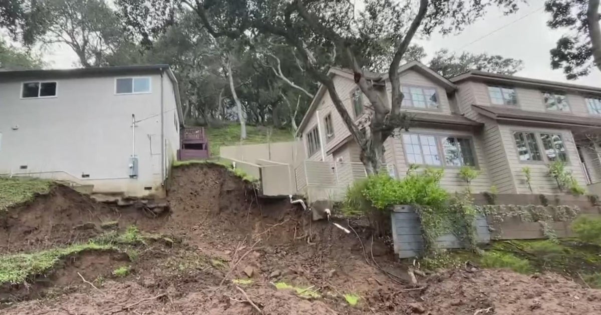 Belmont residents keeping wary eye on hillside after weekend mudslide damages homes - CBS San ...