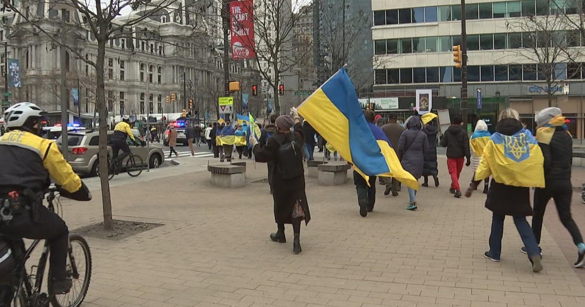 Ukrainian community walk in Philadelphia for Unity Day - CBS Philadelphia