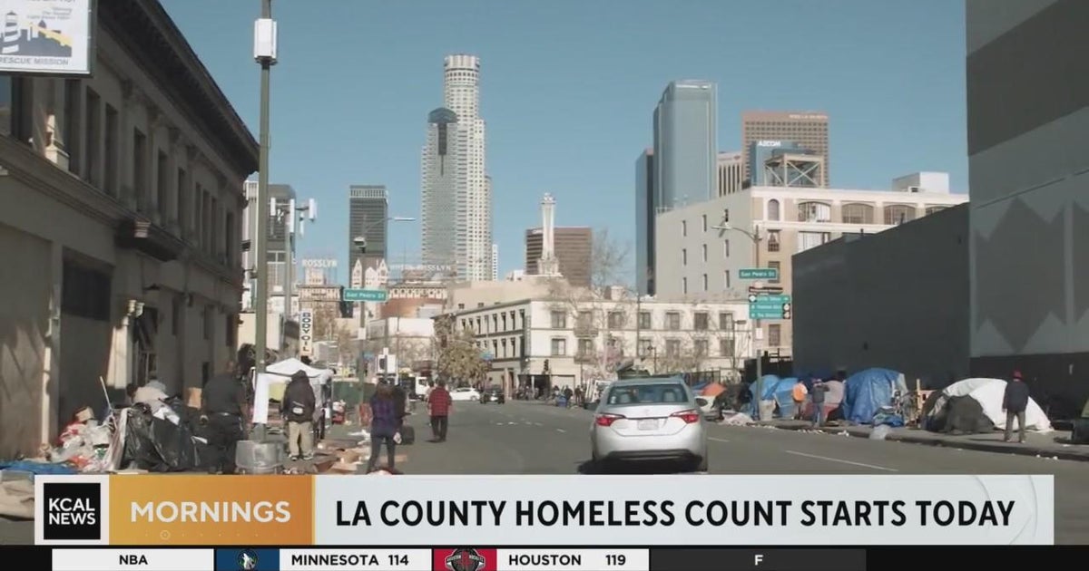 Los Angeles County homeless population count begins Tuesday - CBS Los ...