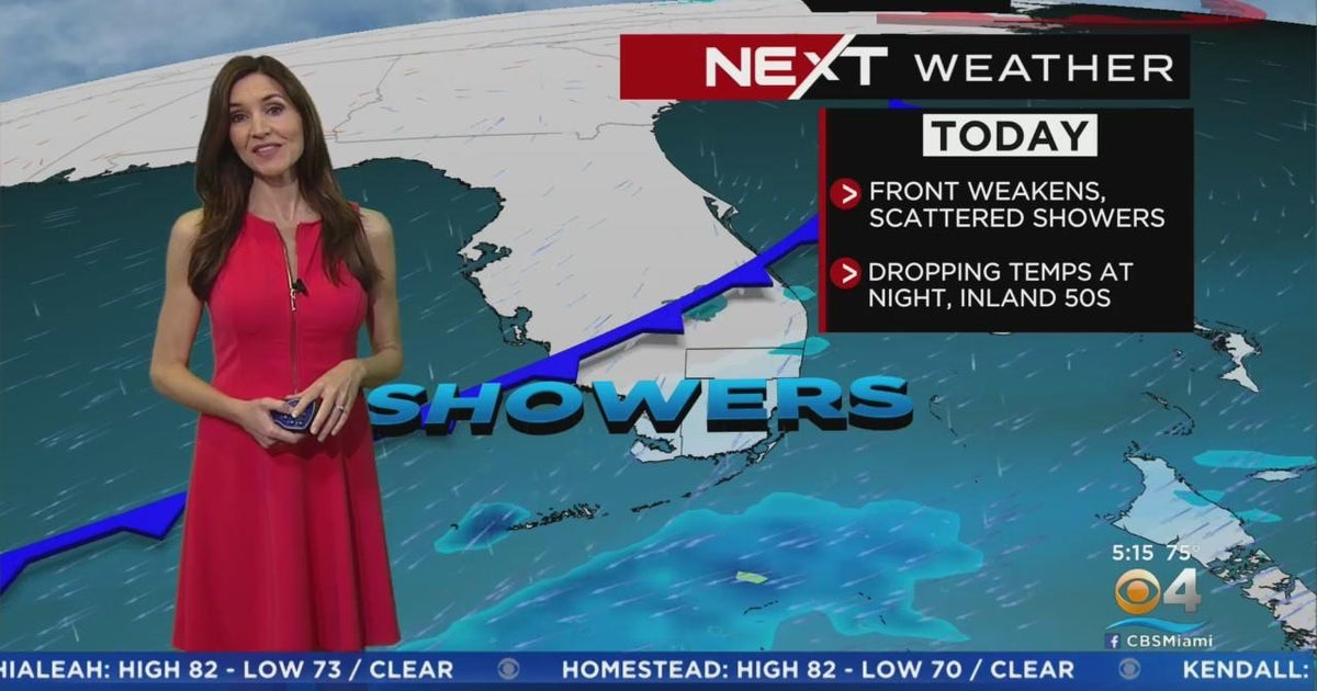 NEXT Weather forecast for Thursday 1/26/2023 5AM - CBS Miami