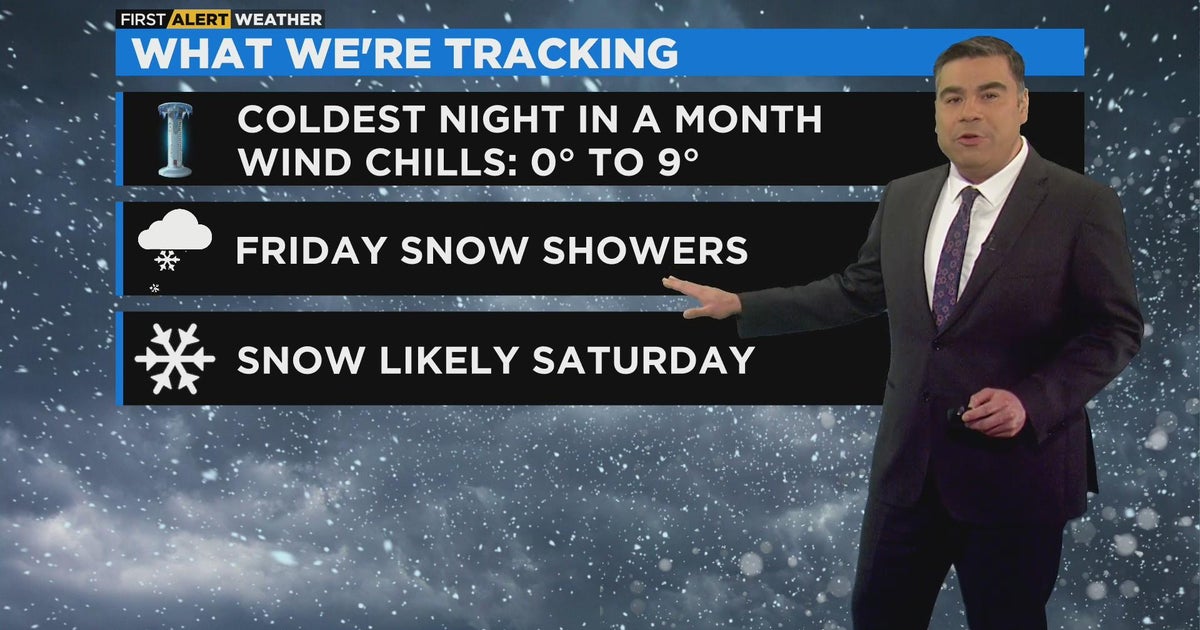 Chicago First Alert Weather: Tracking snow Friday and Saturday - CBS ...