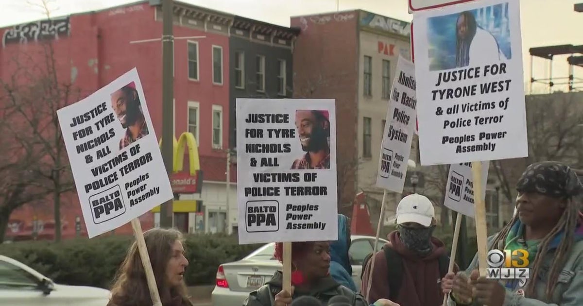 Baltimore residents peacefully protest after video of Tyre Nichols ...