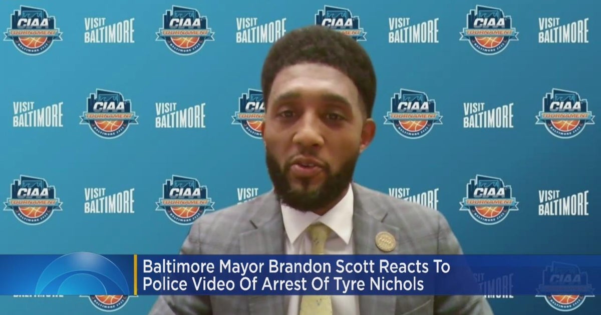 Mayor Brandon Scott talks to WJZ about Tyre Nichols - CBS Baltimore
