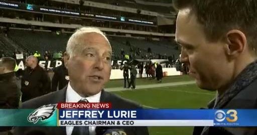 Eagles owner Jeffrey Lurie talks following Super Bowl berth - CBS ...