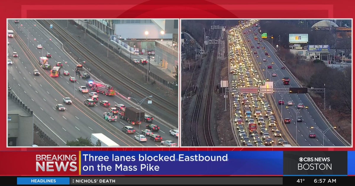 Mass Pike eastbound backed up for miles after morning rush hour crash ...
