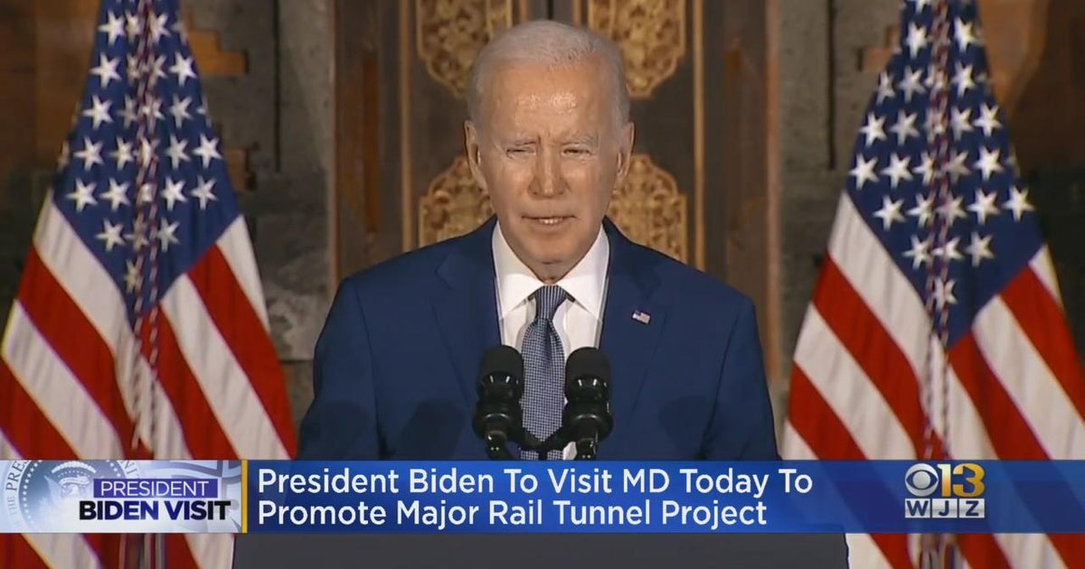 President Biden to visit Baltimore to kick off rail tunnel project - CBS Baltimore