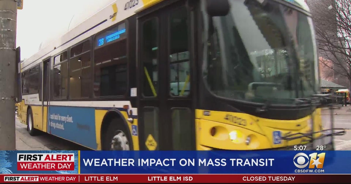 Will the winter weather impact mass transit? - CBS Texas