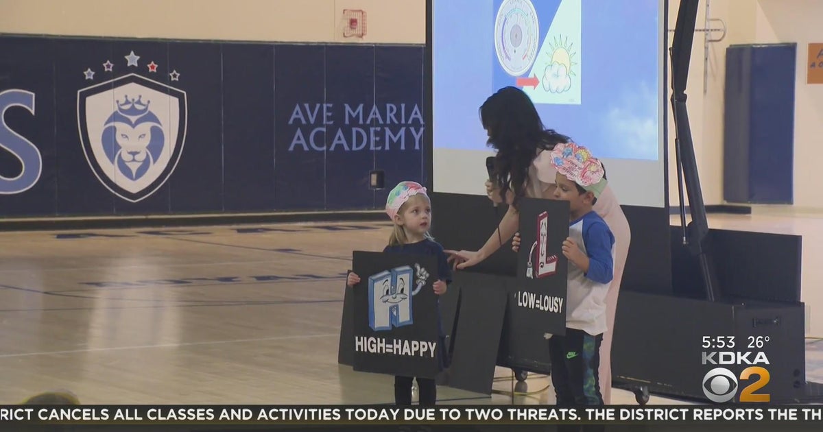 Mary Ours visits Ave Maria Academy in Bethel Park - CBS Pittsburgh