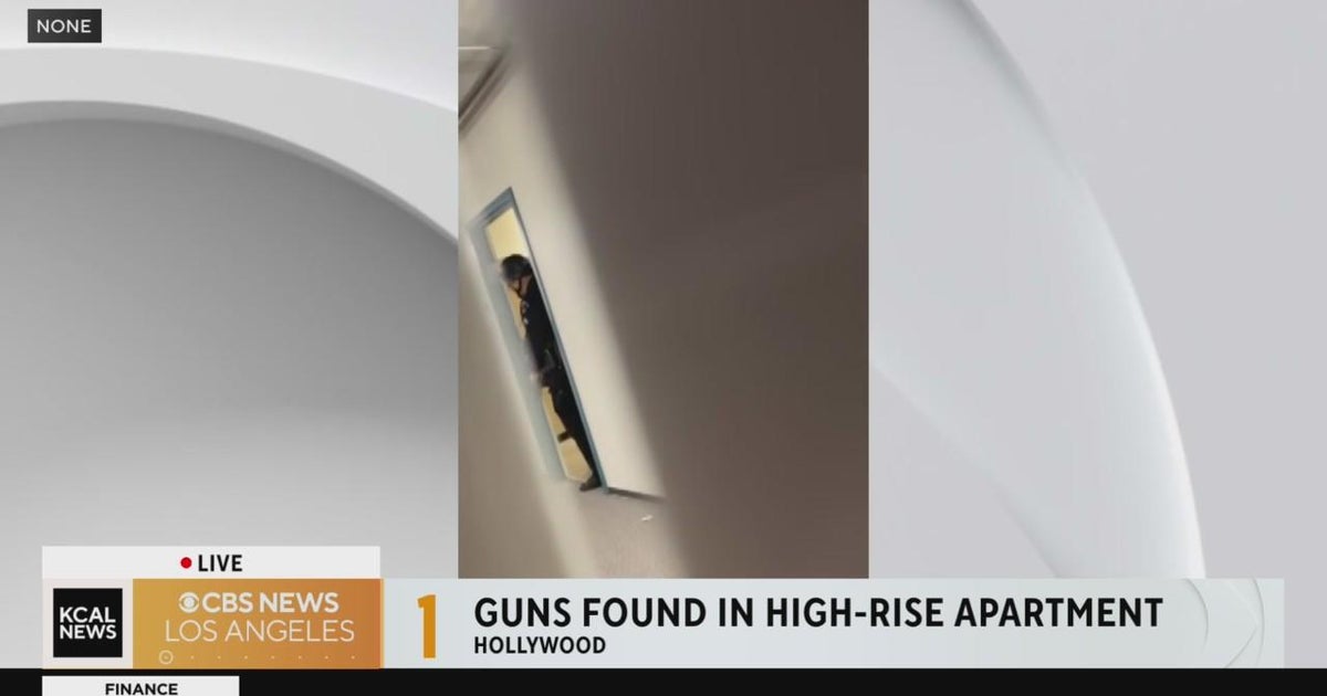 Hollywood high-rise arrest: New video shows police presence - CBS Los ...