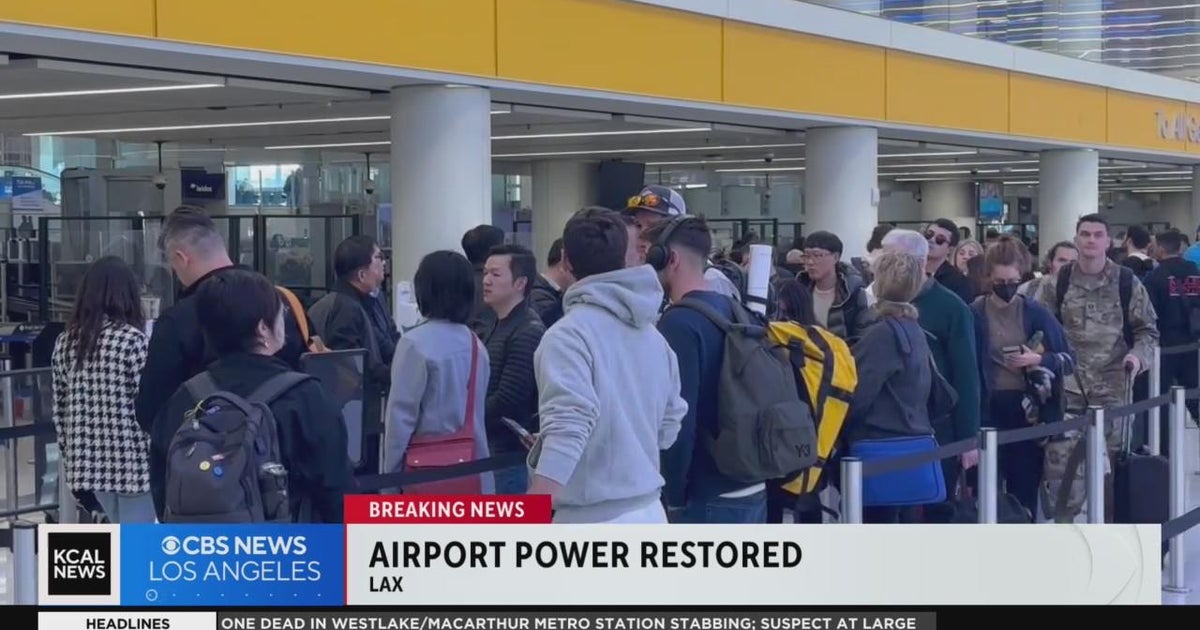 LAX 50 minute power outage affects some terminals - CBS Los Angeles