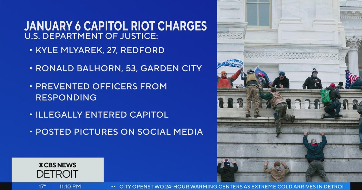 Feds: 2 Metro Detroit men arrested for involvement during Jan. 6 attack ...