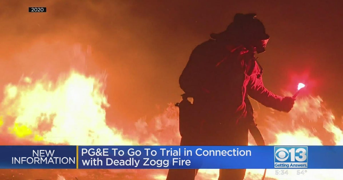 PG&E going to trial over Zogg Fire - CBS Sacramento