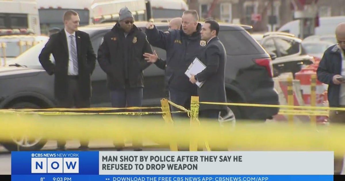 Man shot by police after they say he refused to drop weapon - CBS New York