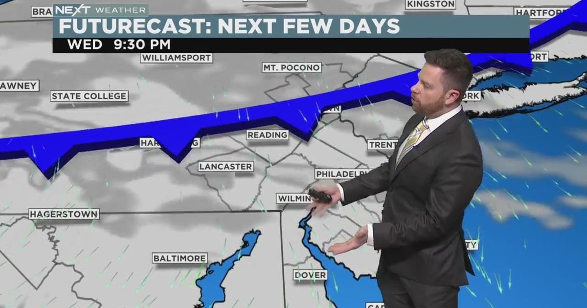NEXT Weather: Philly region could reach 60s by Friday - CBS Philadelphia