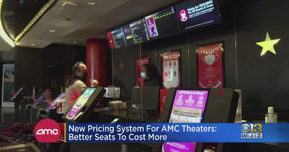 AMC to price movie theater tickets based on where you sit - CBS Baltimore